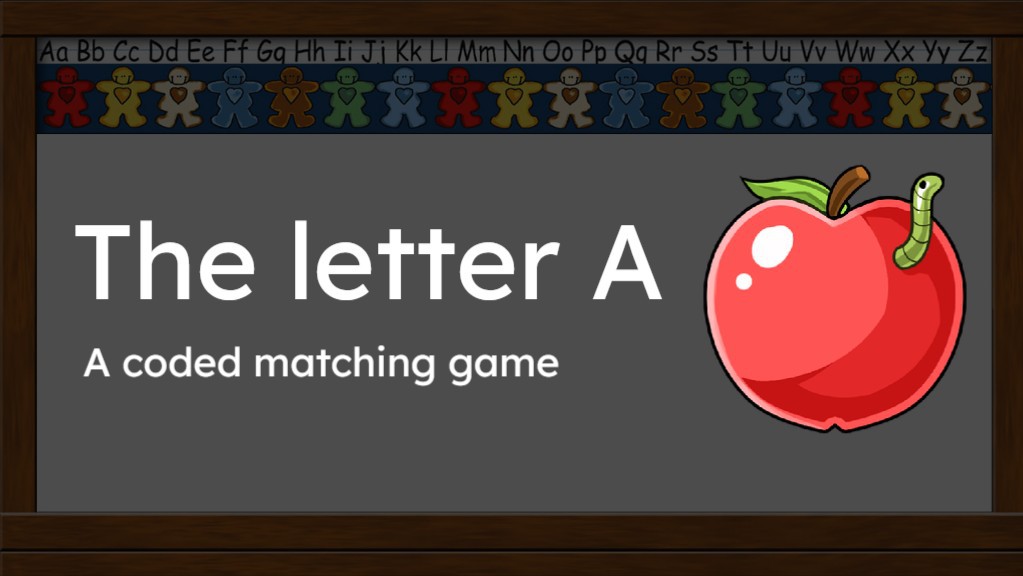 Letter Matching Game | Coding for Kids